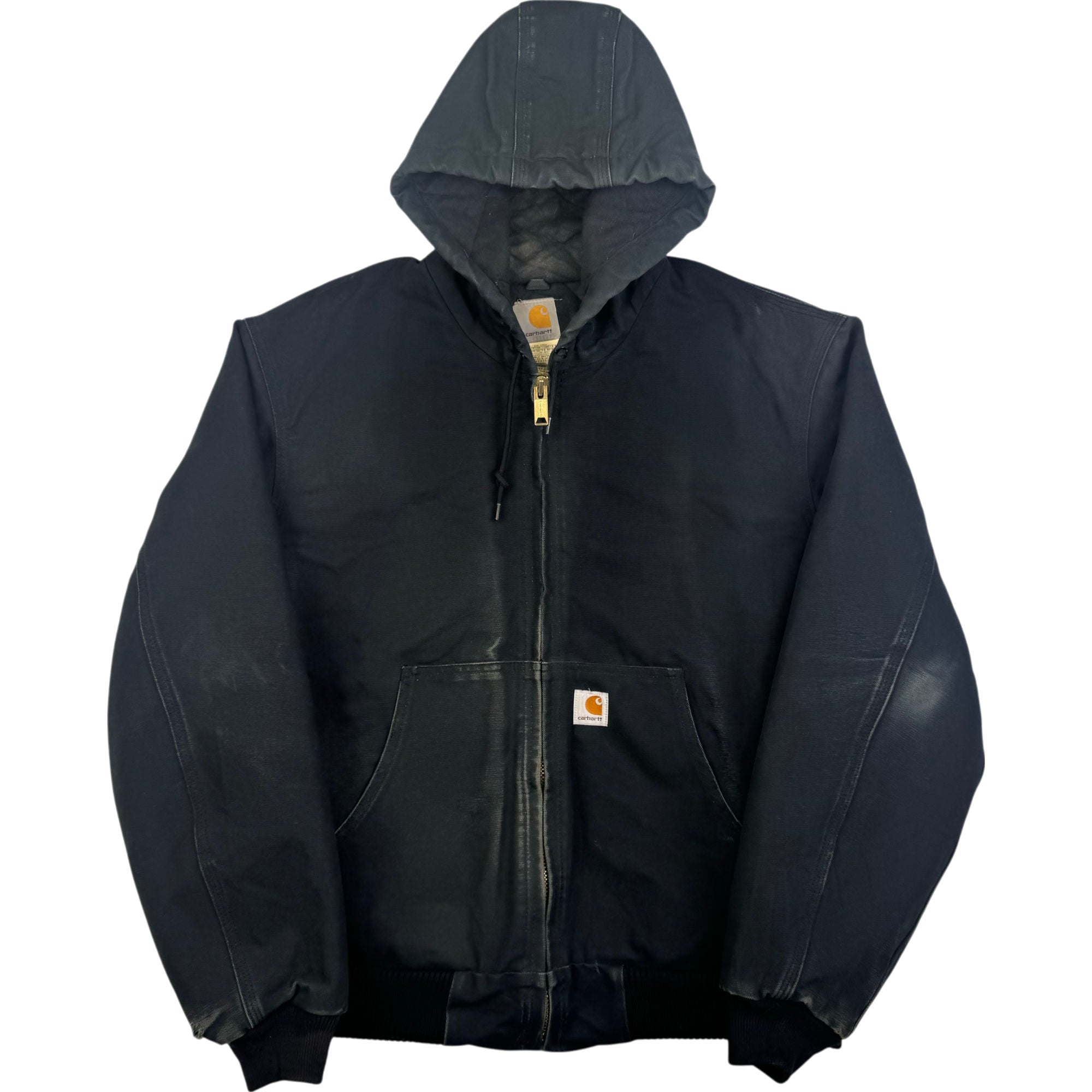 Carhartt Hooded Active Workwear Jacket Black J140 BLK | Bring It Back