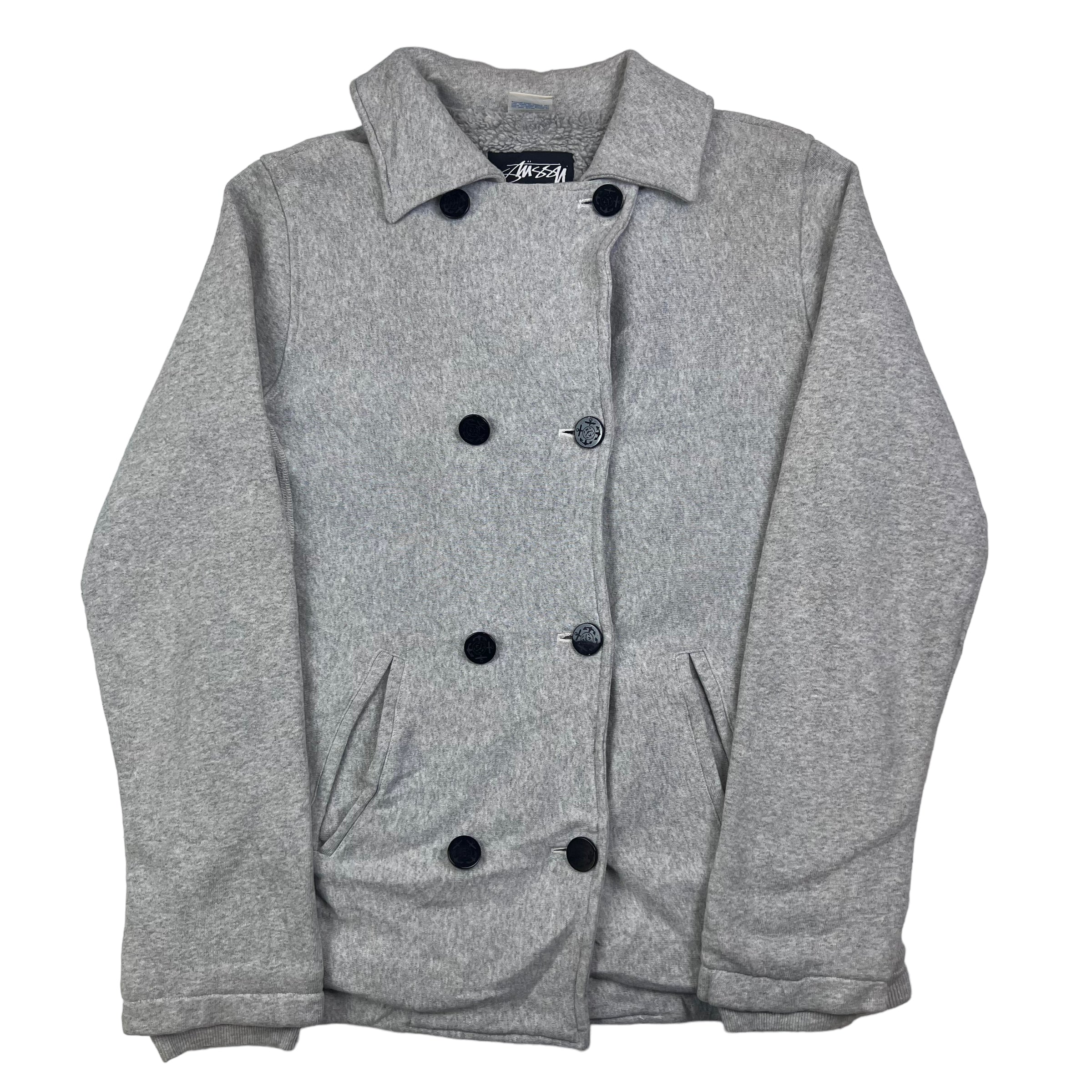 Stussy Grey Button Up Varsity Jacket | Bring it Back – Bring It Back
